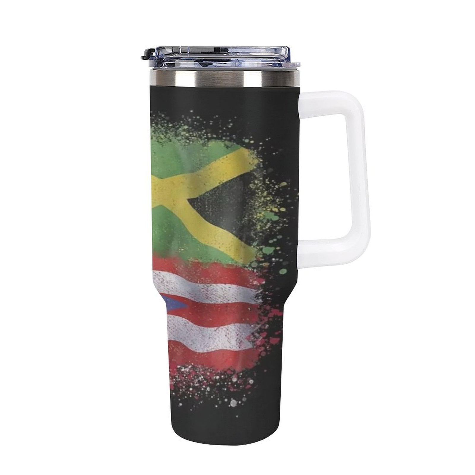 Puerto Rican Jamaican Love Jamarican Insulated Tumblers with Lids And ...