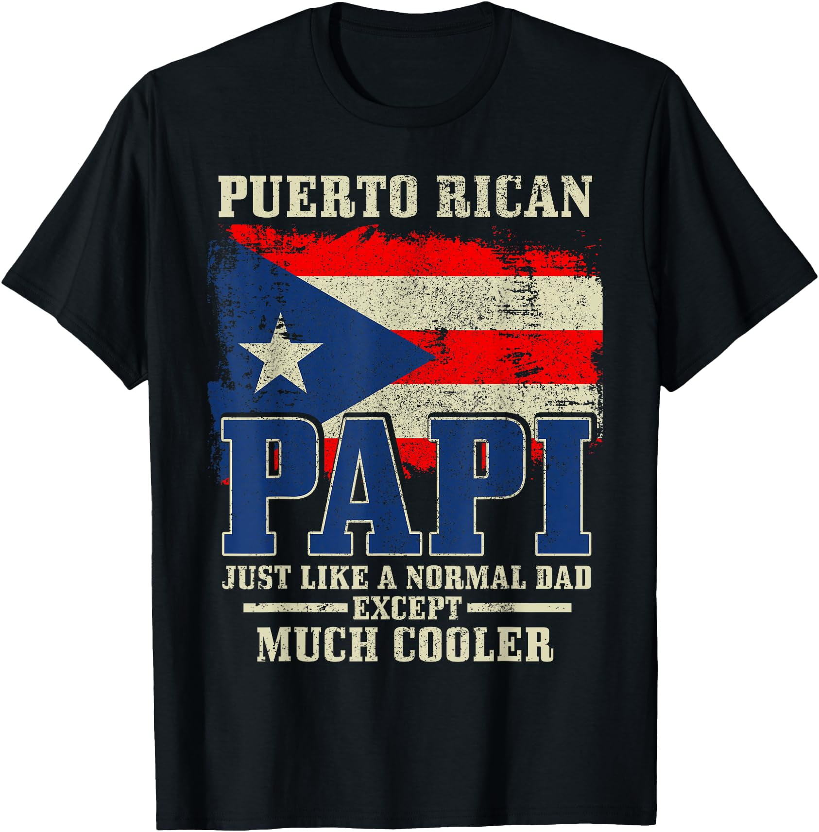 Puerto Rican Papi Dad Puerto Rico Pride Boricua Father's Day T-Shirt ...