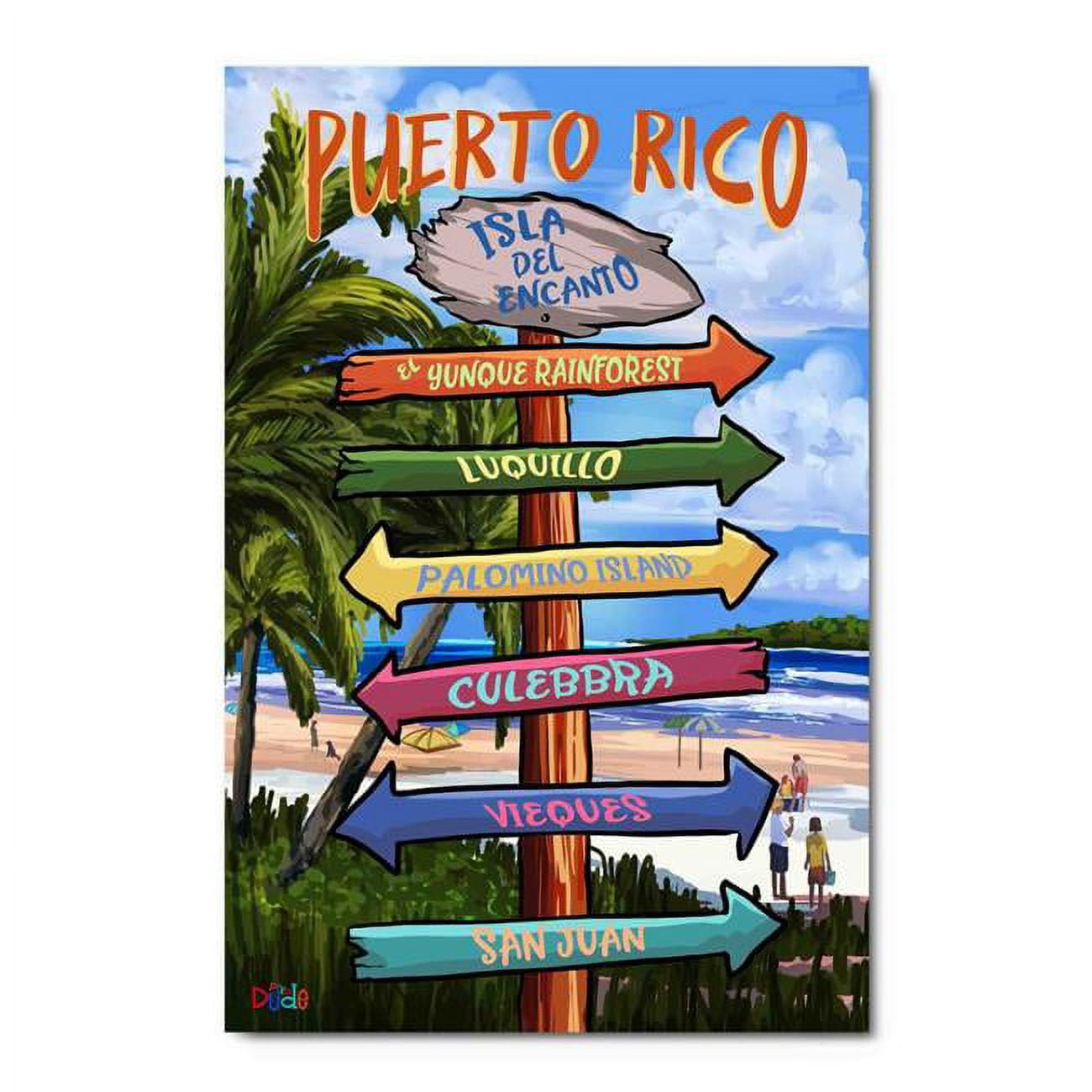 Puerto Rican Sign Acrylic Glass Art - Walmart.com