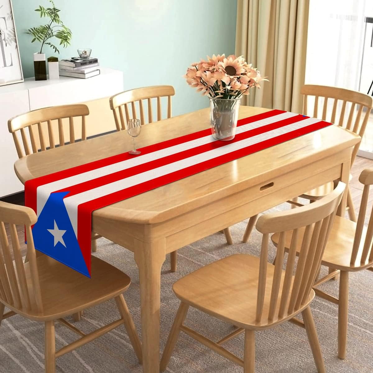 Puerto Rican Table Runner for Puerto Rico Themed Party Decoration Home ...