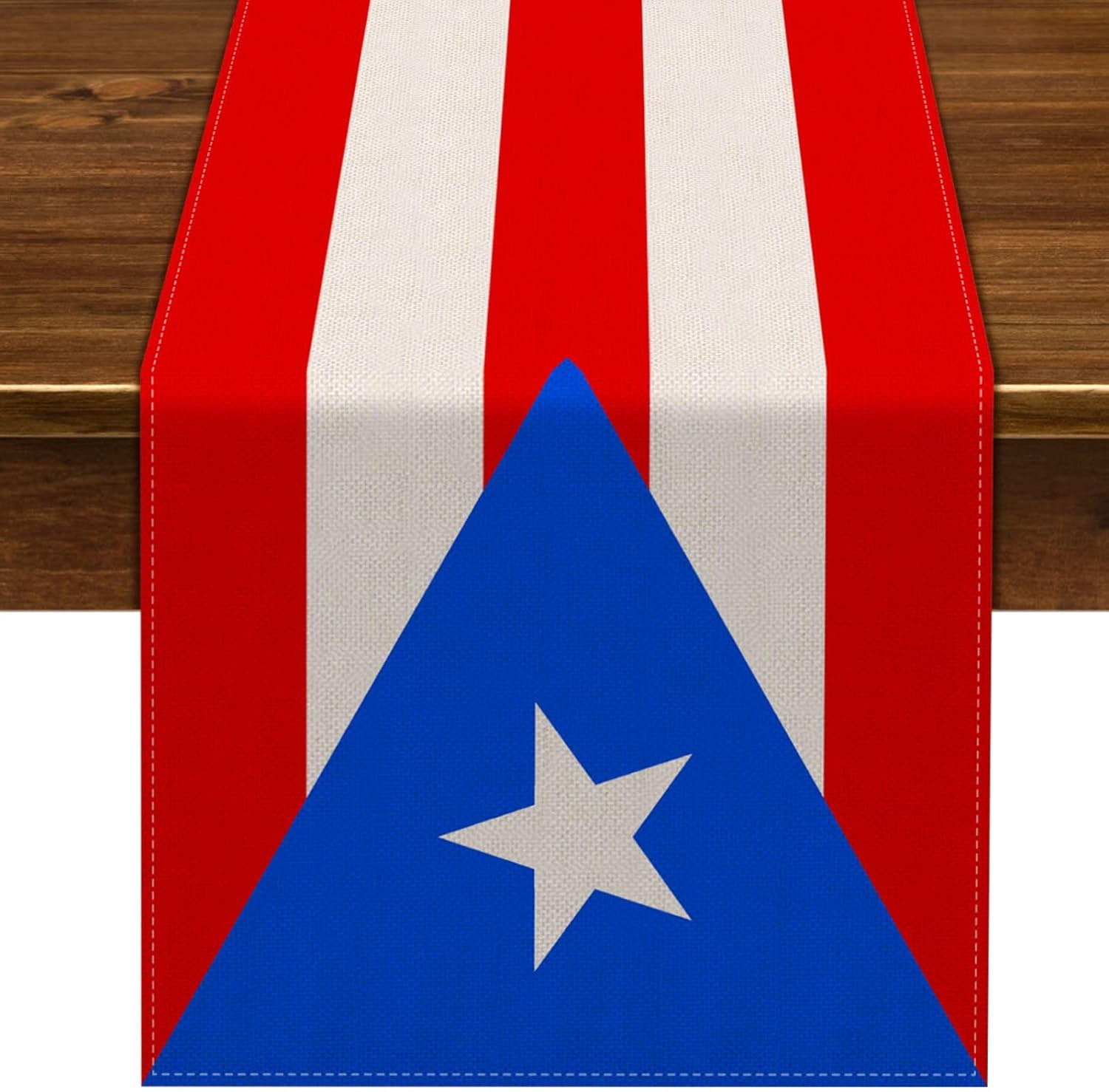 Puerto Rican Table Runner for Puerto Rico Themed Party Decoration Home Kitchen Dining Room ...