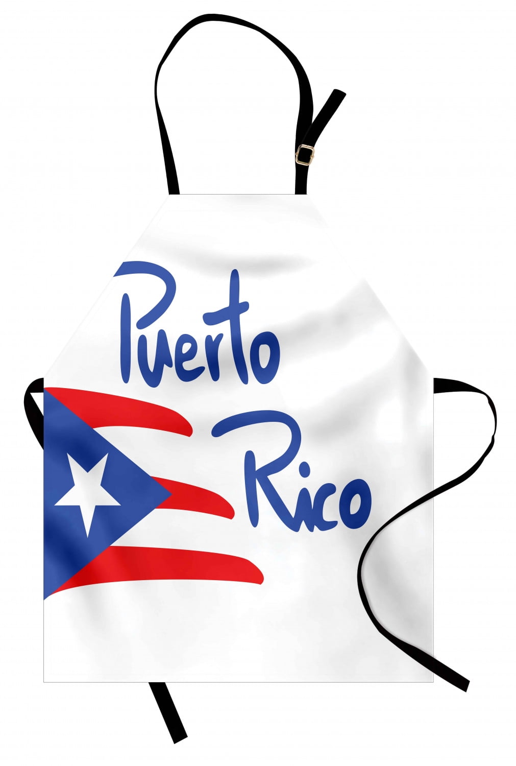 Puerto Rico Apron, Abstract Hand-drawn Style Flag and Lettering ...