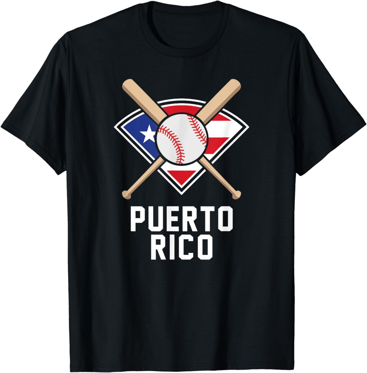 Puerto Rico Baseball Team T Shirt Flag Patriotic Beisbol T-Shirt ...