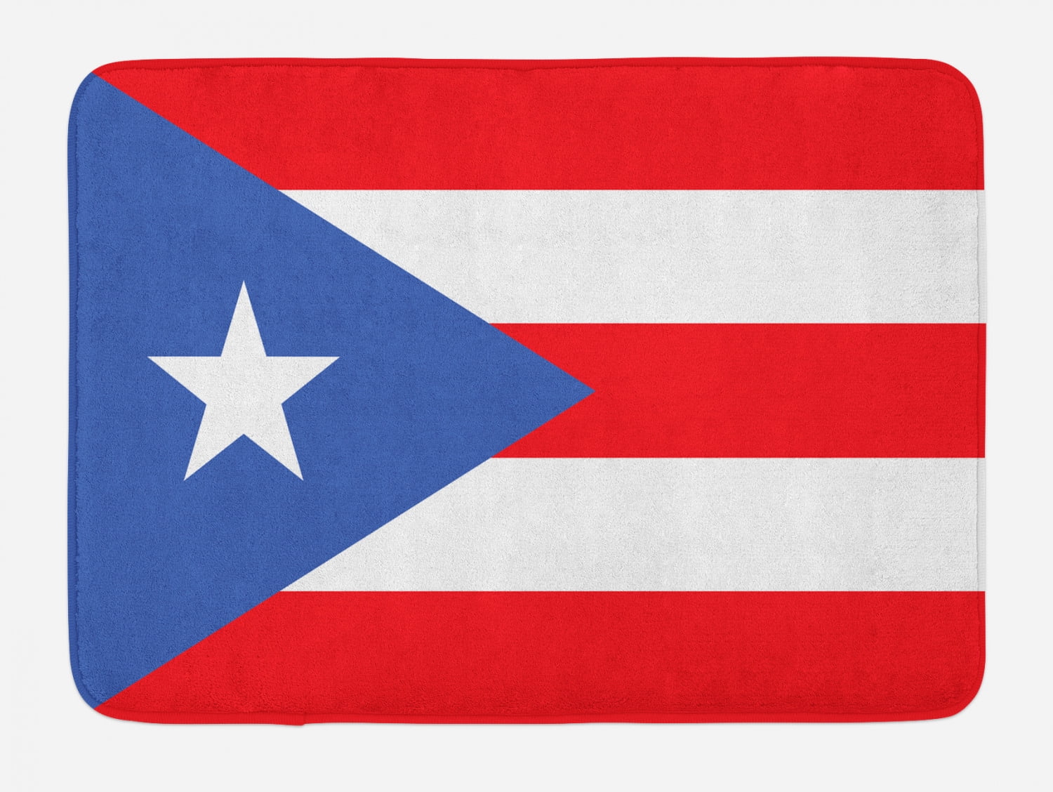 Puerto Rico Bath Mat, Simple Graphic Illustration of Puerto Rico Flag ...