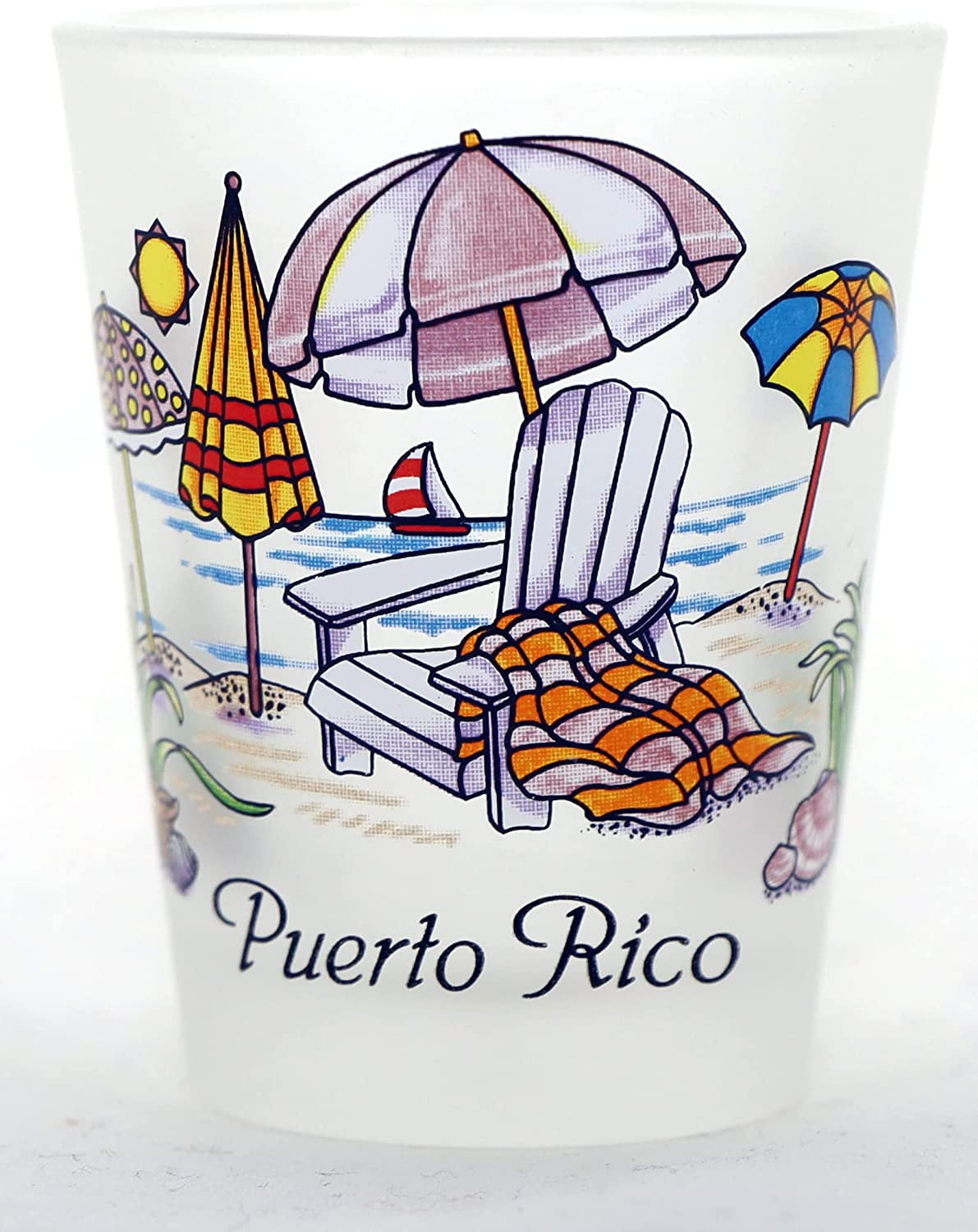 Puerto Rico Beach Chair Shot Glass - Walmart.com