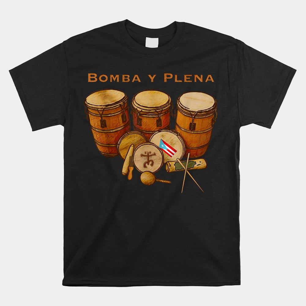 Puerto Rico Bomba Y Plena Boricua Shirt - Walmart.com