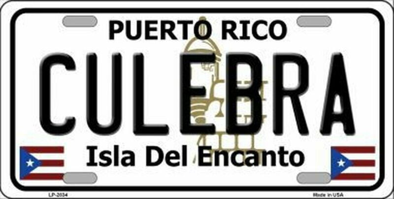 Puerto Rico - Culebra License Plate / Sign / Plaque - Aluminum ( 12 ...
