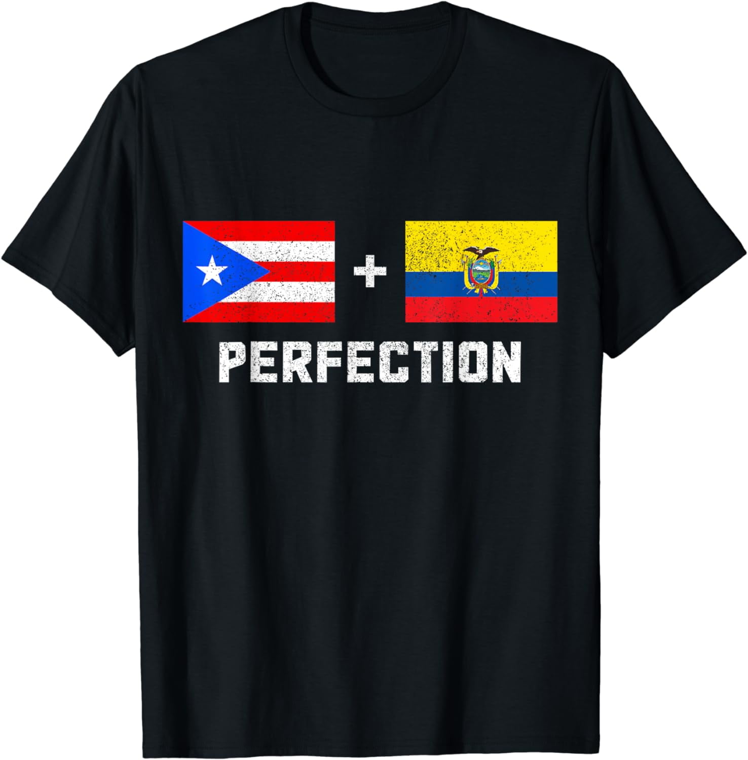 Puerto Rico Ecuador Pride Puerto Rican Ecuadorian Flag T-Shirt ...