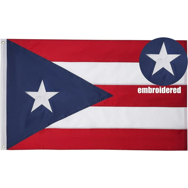 coloring puerto rican flag