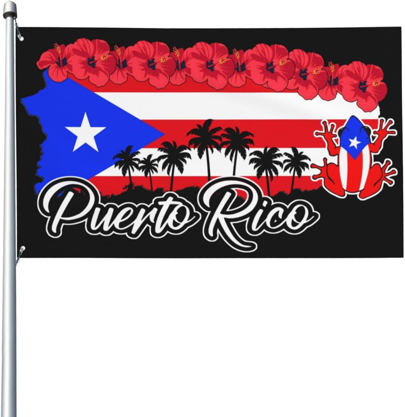 Puerto Rico Flag 3X5 ft Garden Banner Indoor Outdoor Perfect Decoration ...