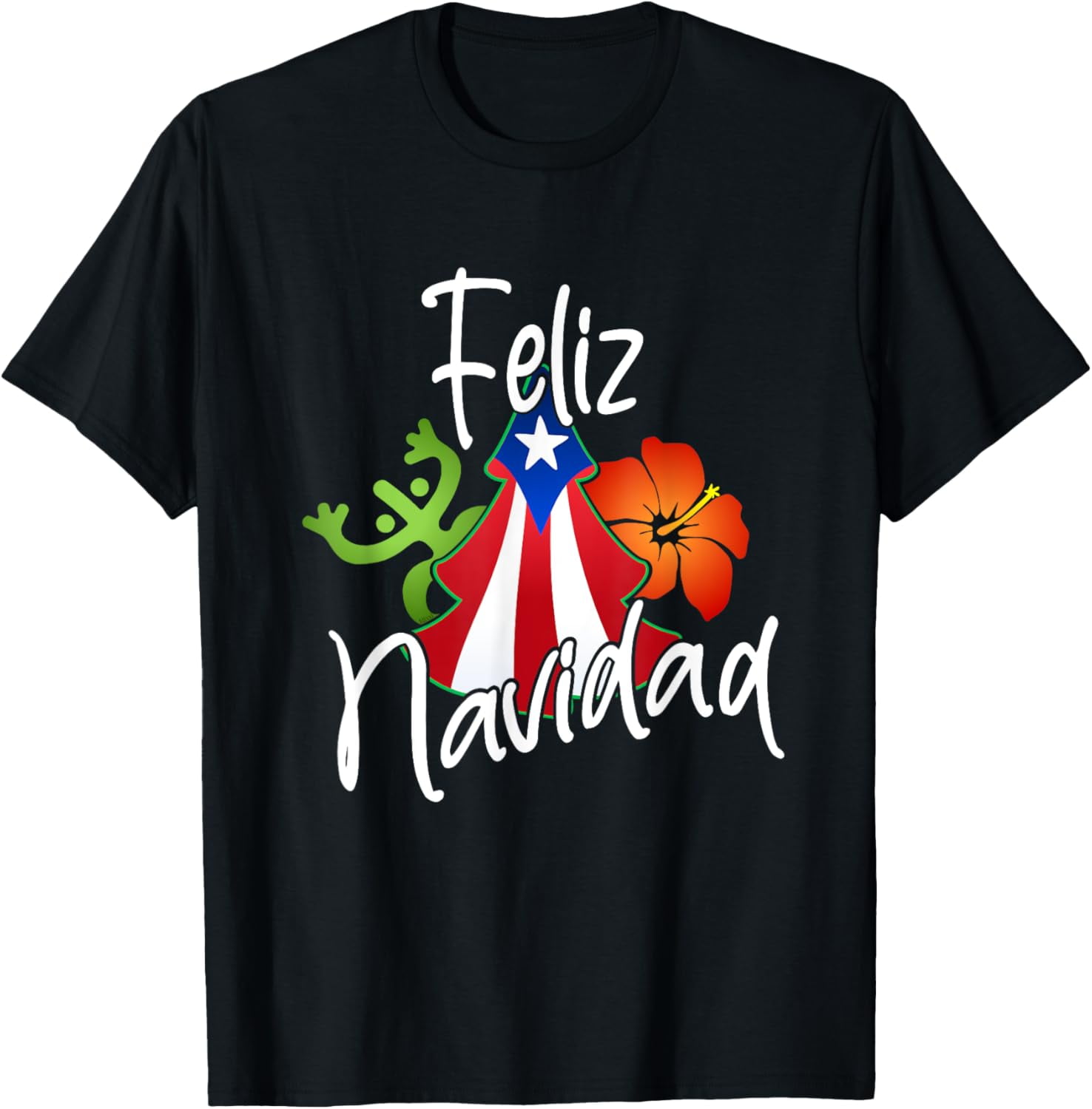 Puerto Rico Flag Christmas Sweater Feliz Navidad Boricua T-Shirt ...