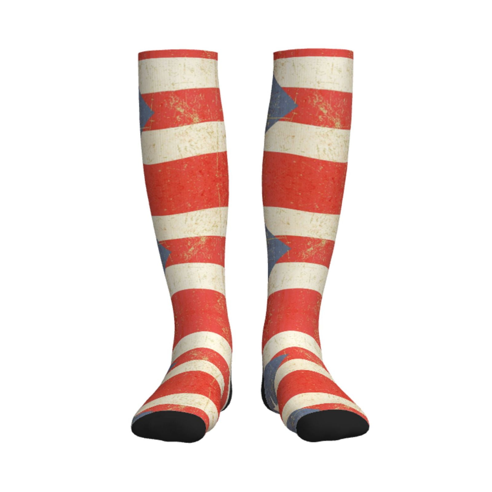 Puerto Rico Flag Compression Socks Best Support for Women Men Athletic ...