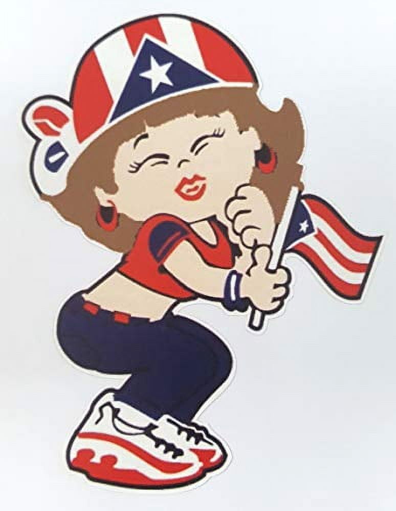 Puerto Rico Flag, Decal, Sticker (PACK OF 2), Bandera,Puerto Rican Flag ...