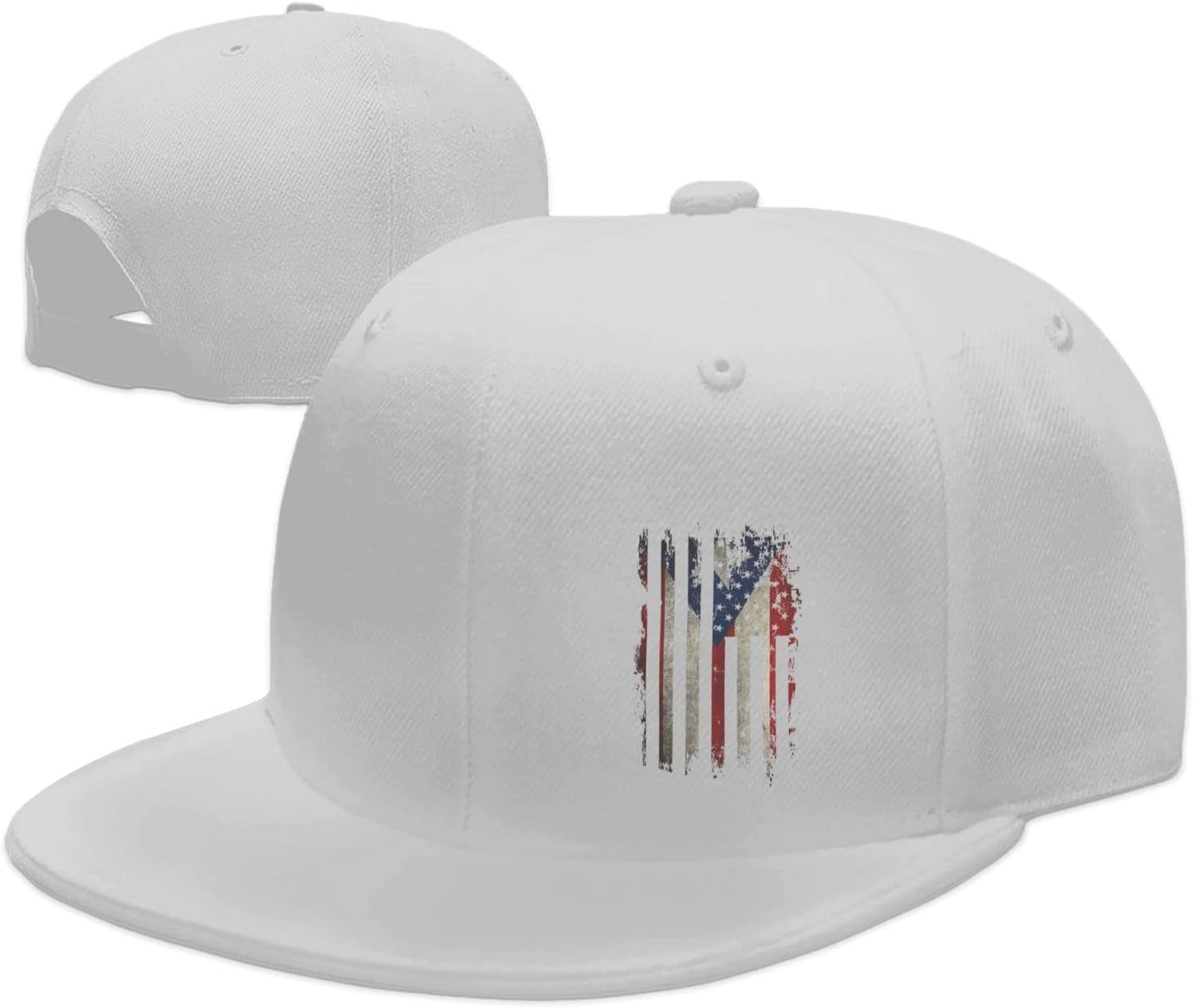 Puerto Rico Flag Flat Bill Baseball Cap Snapback Hats for Men & Women ...
