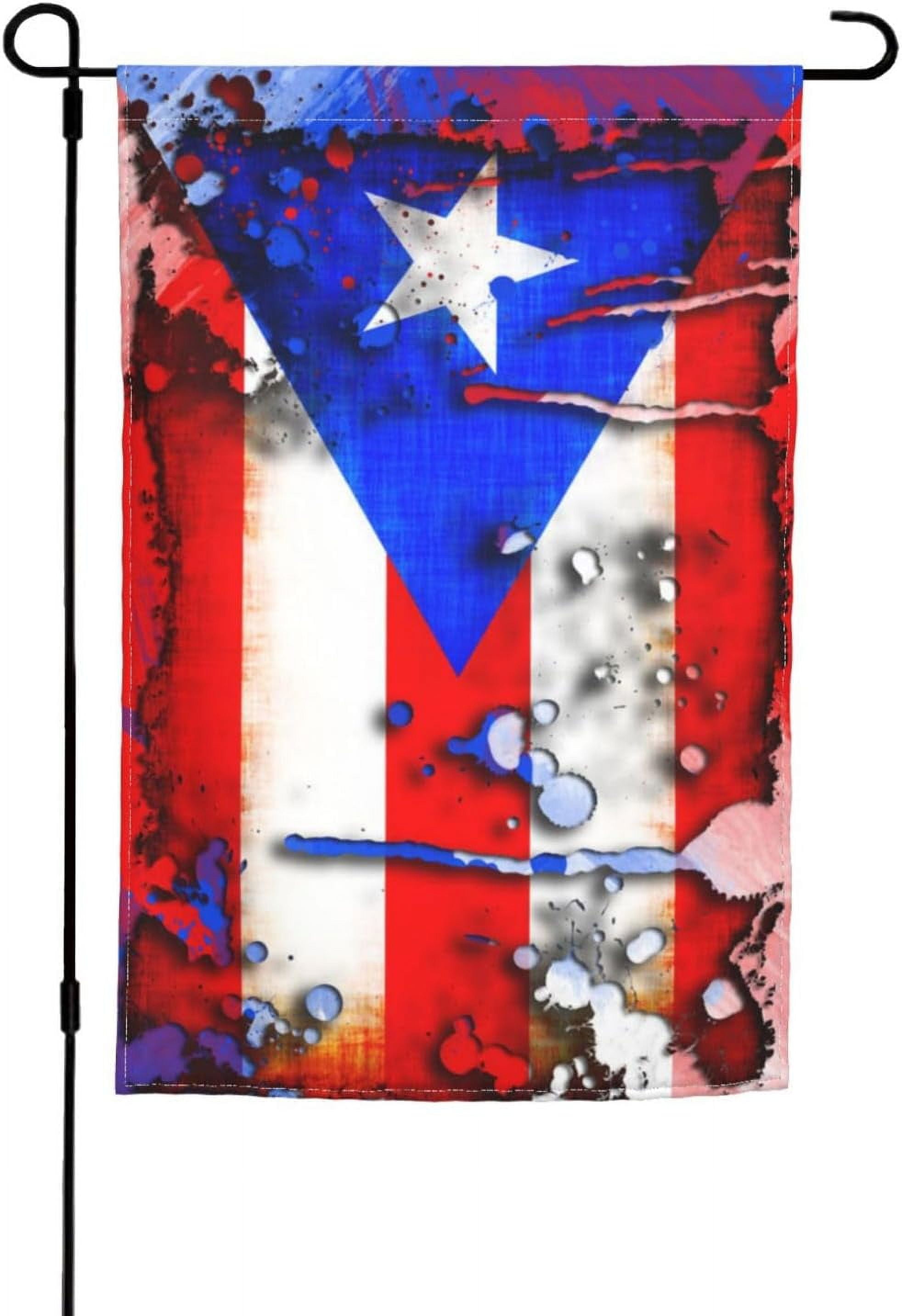 Puerto Rico Flag Garden Flag Decorations for Home Outdoor, Yard Flags ...