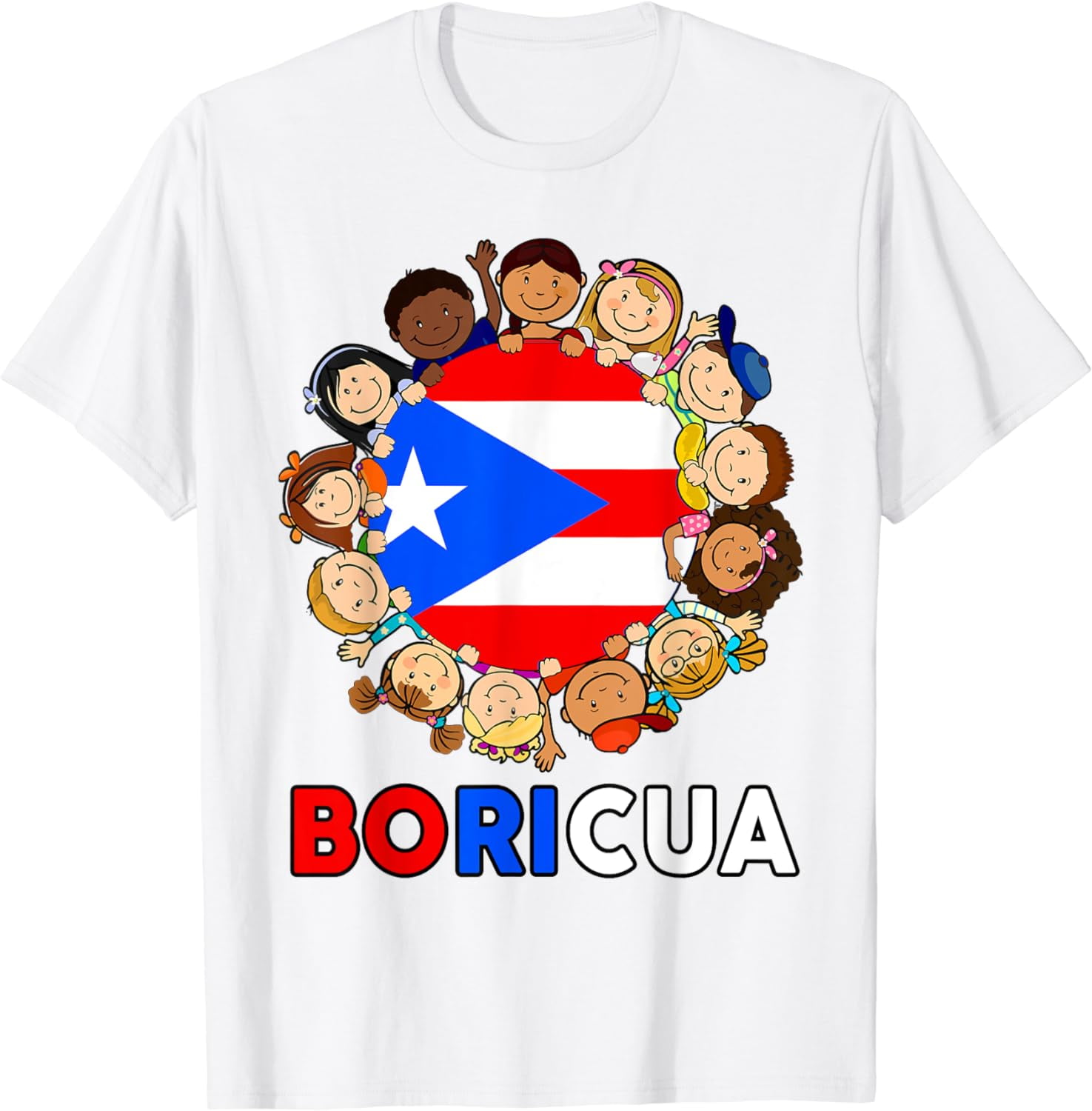Puerto Rico Flag Hispanic Heritage Month Boricua Kids Rican T-Shirt - Walmart.com