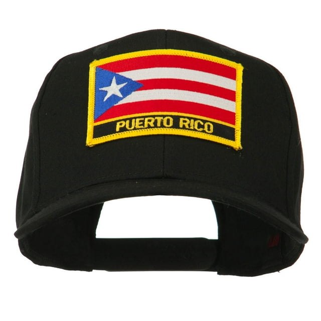 Puerto Rico Flag Letter Patched Cap - Black OSFM - Walmart.com