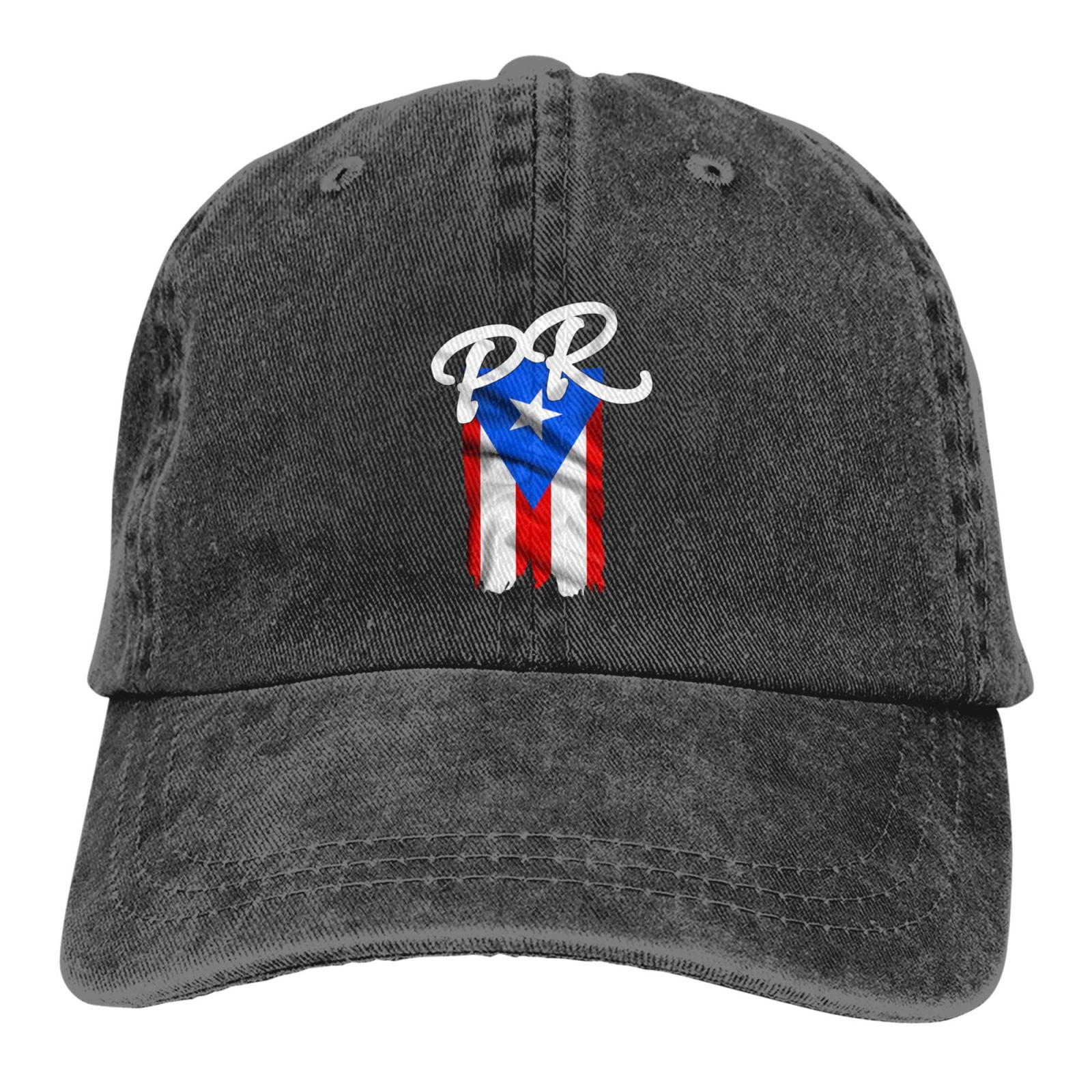 Puerto Rico Flag PR Puerto Rican Boricua Pride 2 Denim Baseball Cap ...