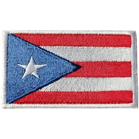 Puerto Rico Flag Patch Hook and Loop Puerto Rican Emblem for Patriots ...