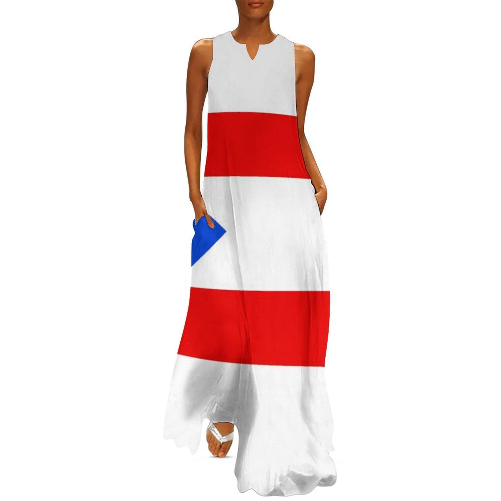 Puerto Rico Flag Printed Long Dress Women's summer dress women's ...