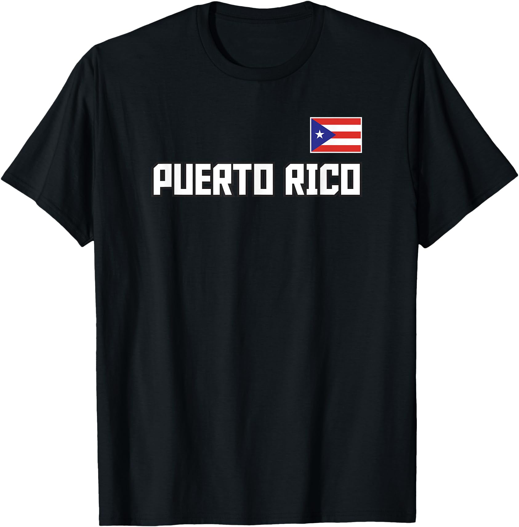 Puerto Rico Flag Puerto Rican Pride Athletic Style Country T-Shirt Tops ...