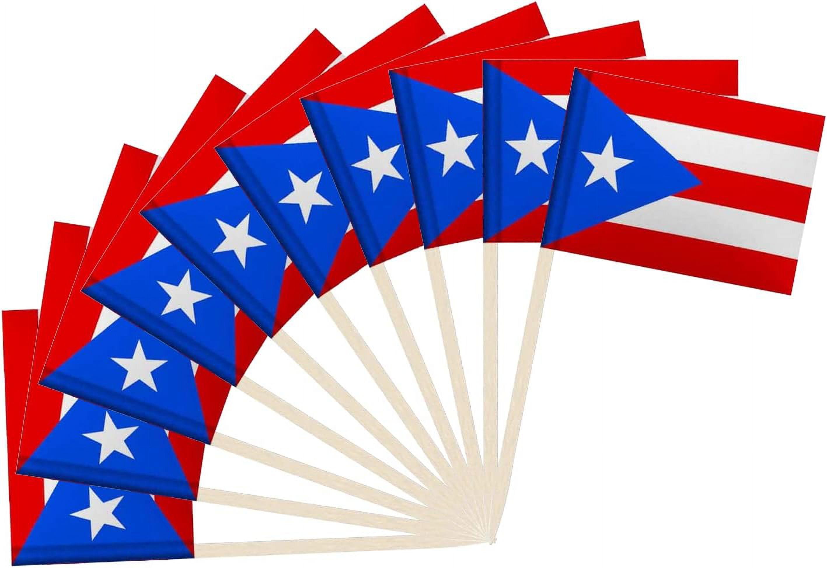 Puerto Rico Flag Puerto Rican Small Toothpick Mini Cupcake Flags ...