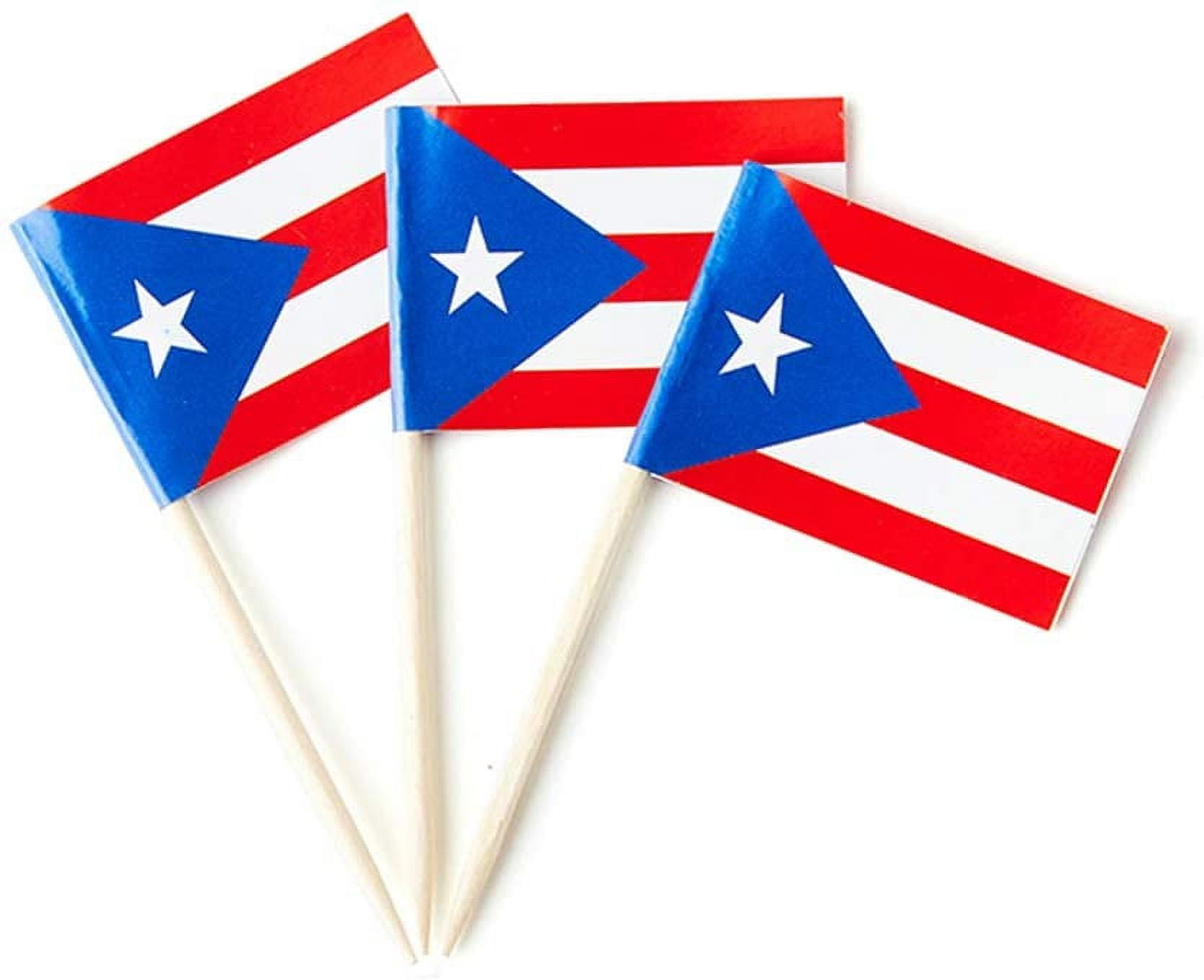 Puerto Rico Flag Puerto Rican Small Toothpick Mini Cupcake Flags ...