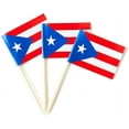Puerto Rico Flag Puerto Rican Small Toothpick Mini Cupcake Flags ...