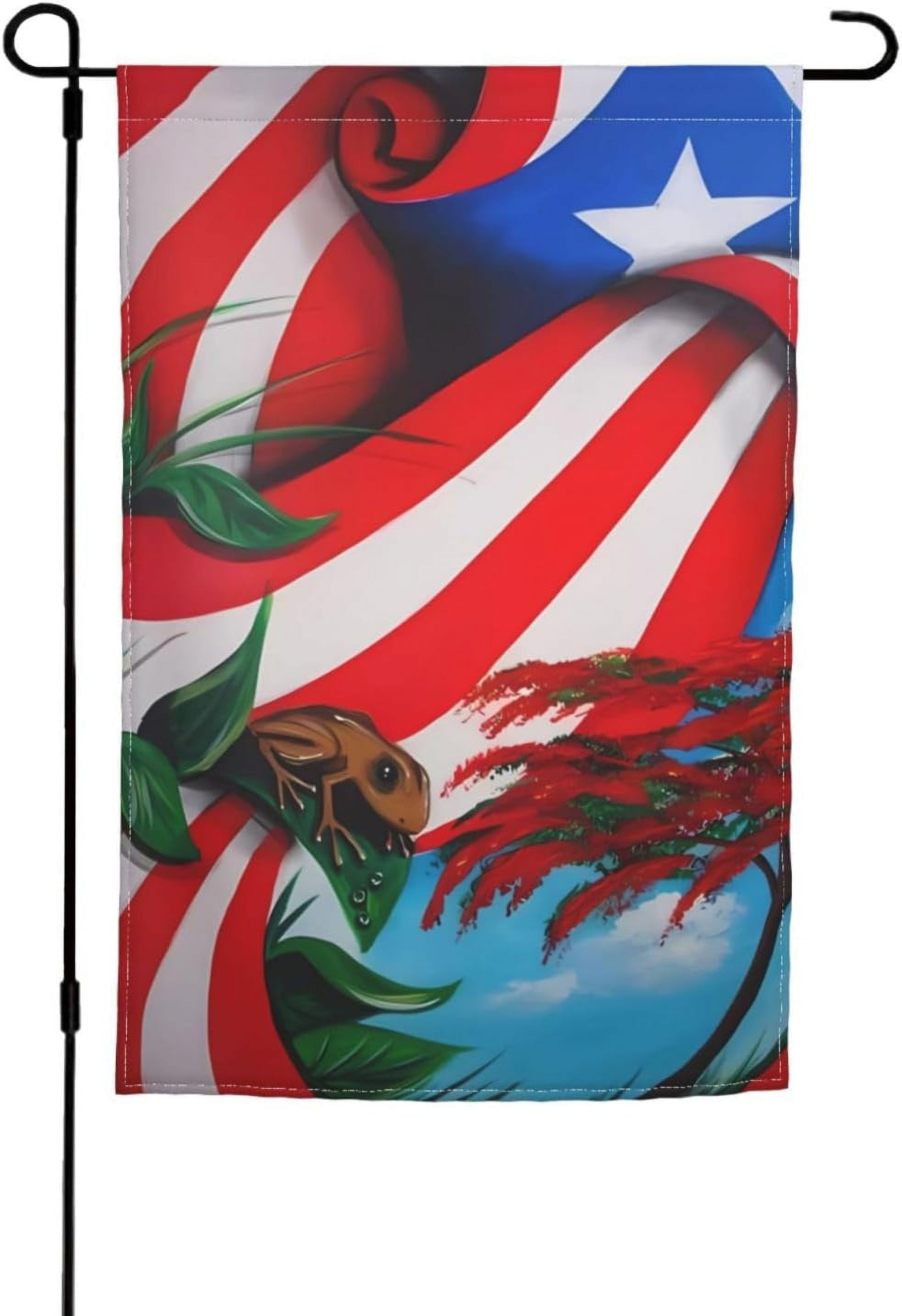 Puerto Rico Flag Rican Garden Flag Decorations for Home Outdoor, Yard ...