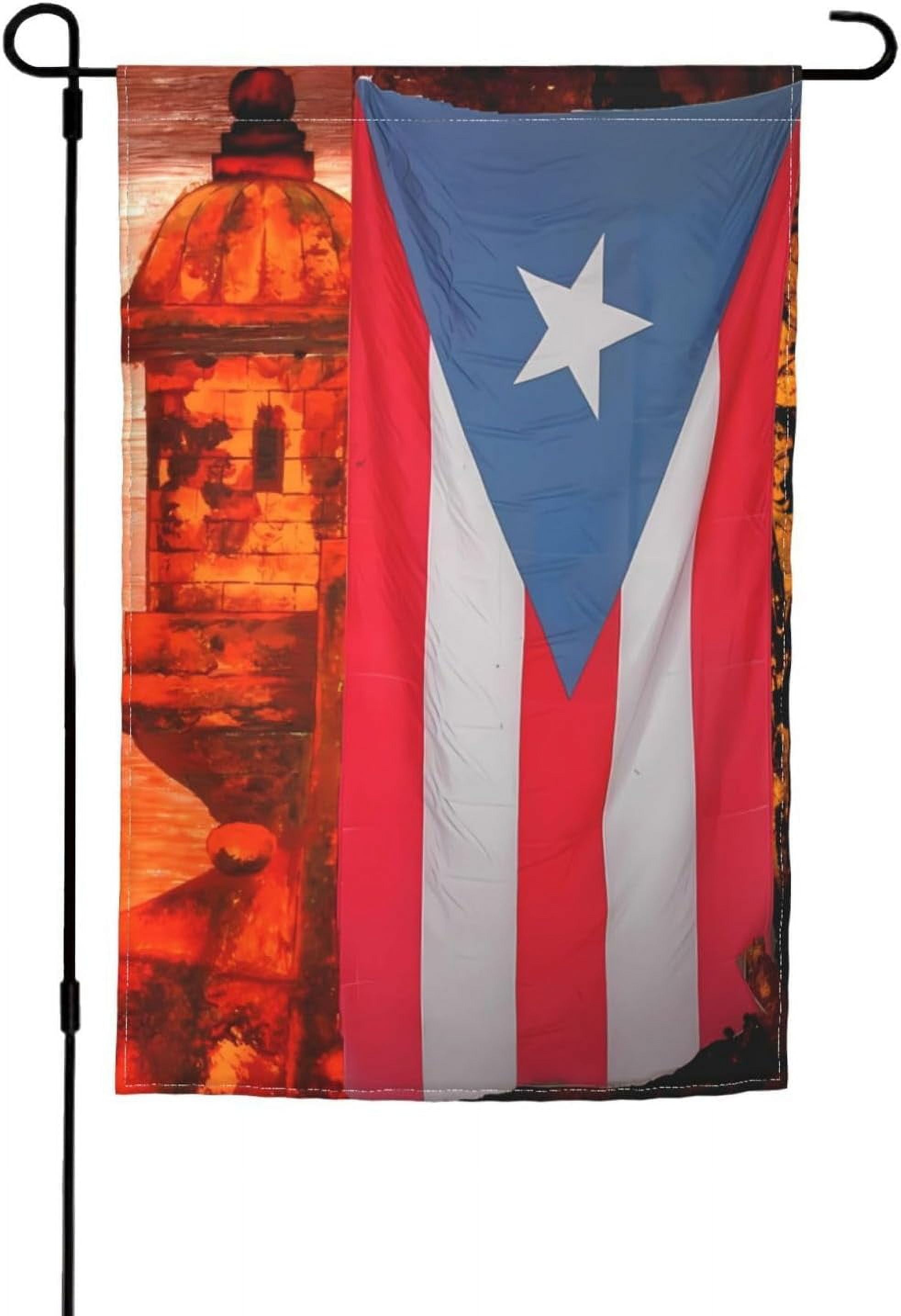 Puerto Rico Flag Rican Garden Flag Decorations for Home Outdoor, Yard ...