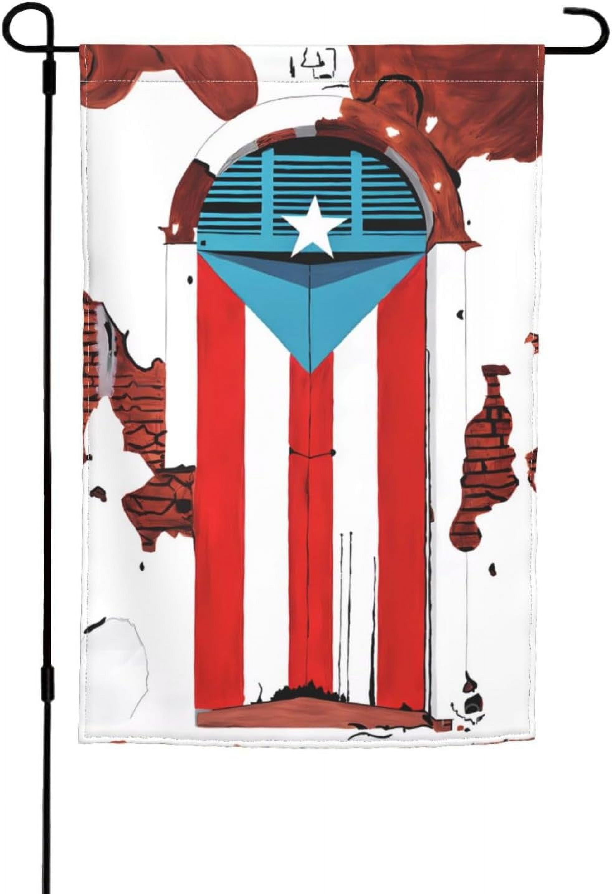 Puerto Rico Flag Rican Garden Flag Decorations for Home Outdoor, Yard ...