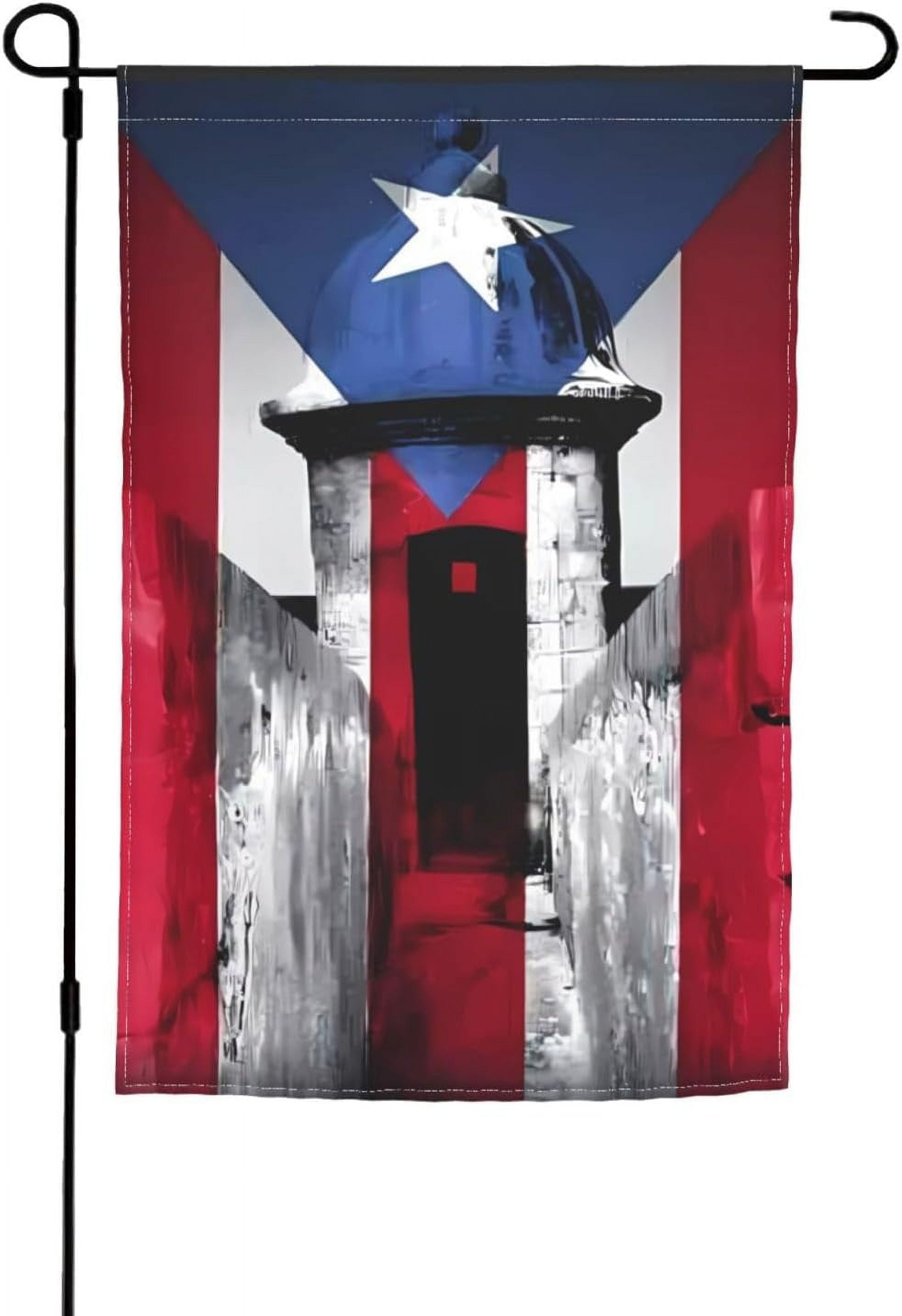 Puerto Rico Flag Rican Garden Flag Decorations for Home Outdoor, Yard ...