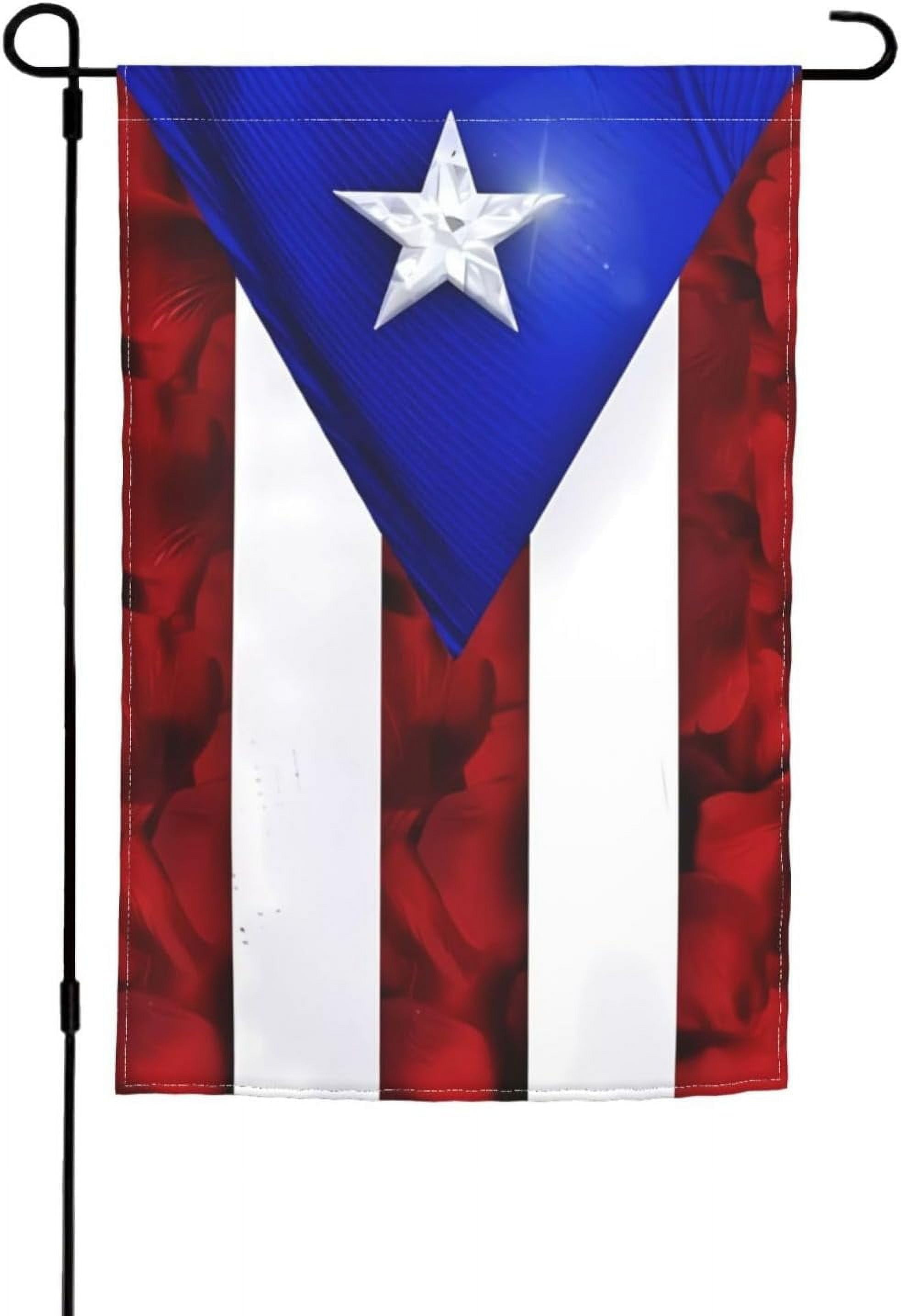 Puerto Rico Flag Rican Garden Flag Decorations for Home Outdoor, Yard ...