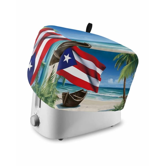 Puerto Rico Flag Sea Small Toaster Cover 2 Slice, Kitchen Appliance ...