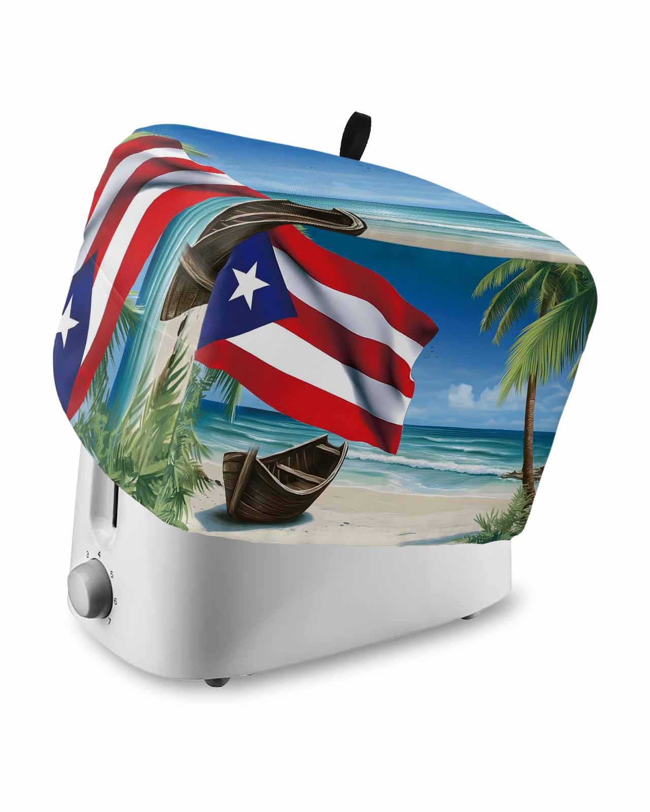 Puerto Rico Flag Sea Toaster Cover 4 Slice, Large Kitchen Appliance ...
