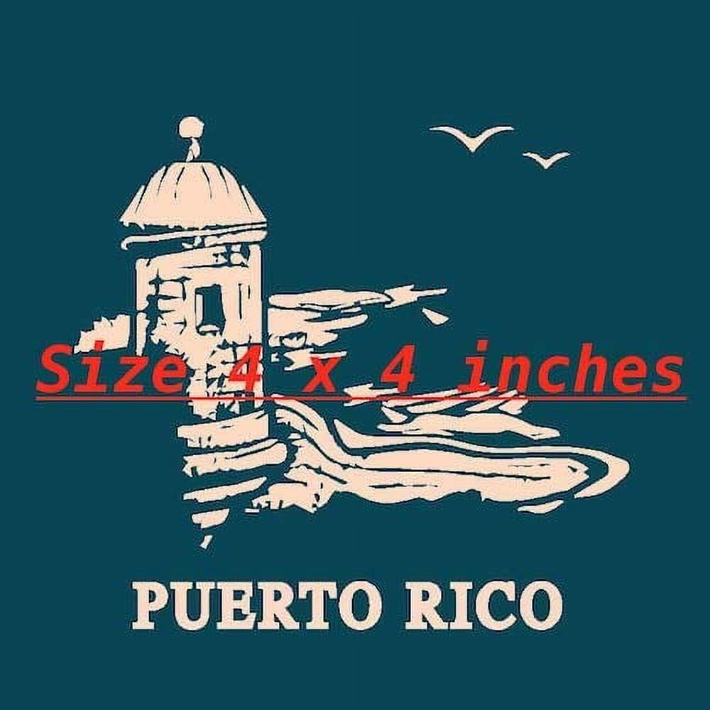 Puerto Rico Flag Sticker (Pack of 2) Decal, GARITA DE SAN JUAN ...