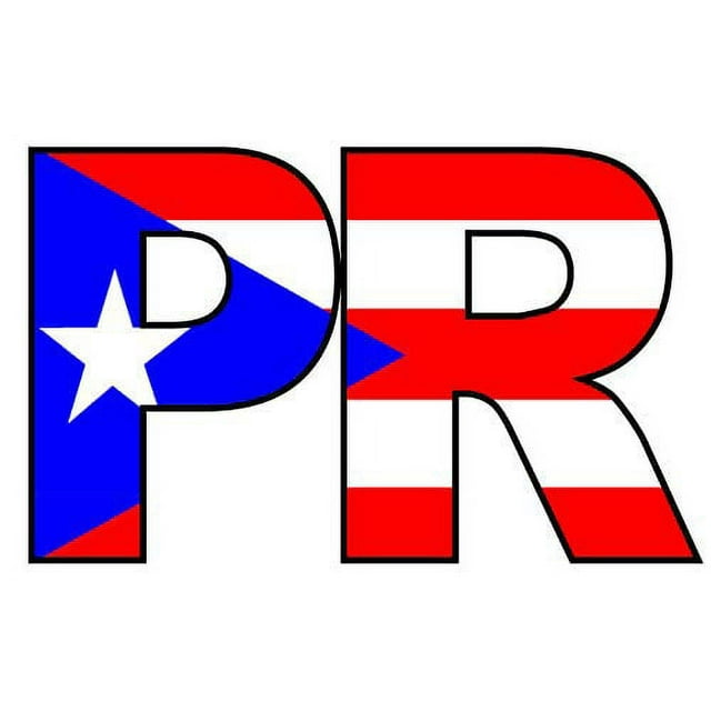 Puerto Rico Flag Sticker (Pack of 2) Puerto Rican Vinyl Decal - Walmart.com