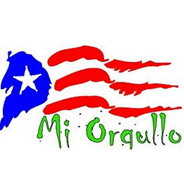 Puerto Rico Flag Sticker (Pack of 2) Puerto Rican, Vinyl decal - Walmart.com