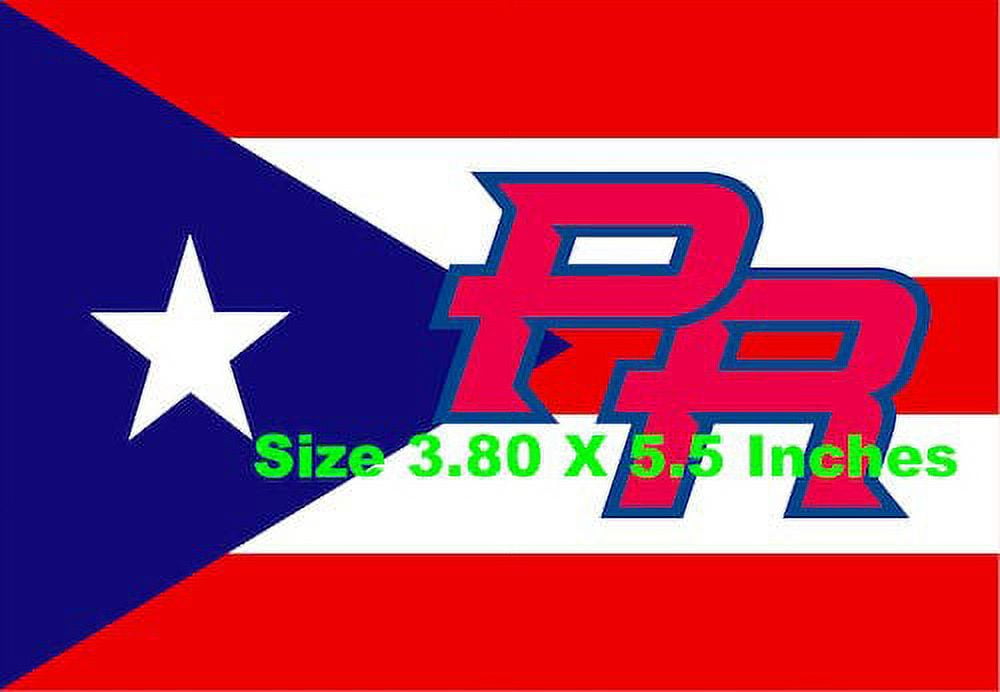Puerto Rico Flag Sticker (Pack of 2) Vinyl Decal, Puerto Rican - Walmart.com