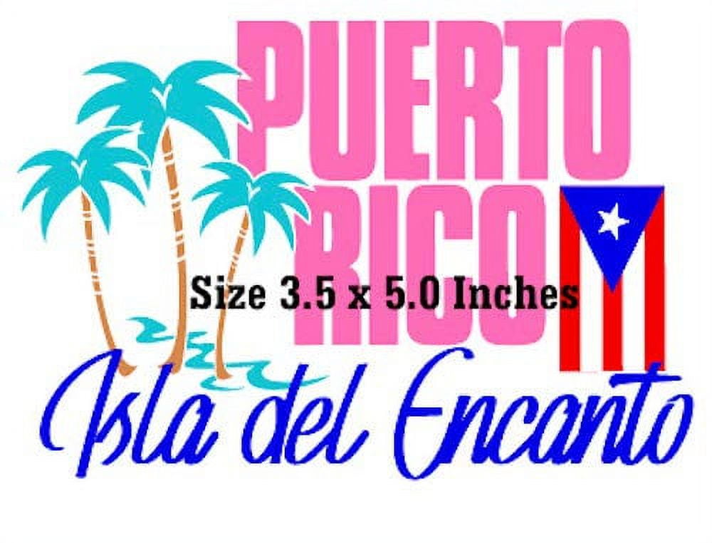 Puerto Rico Flag Sticker (Pack of 2) Vinyl Decal - Walmart.com