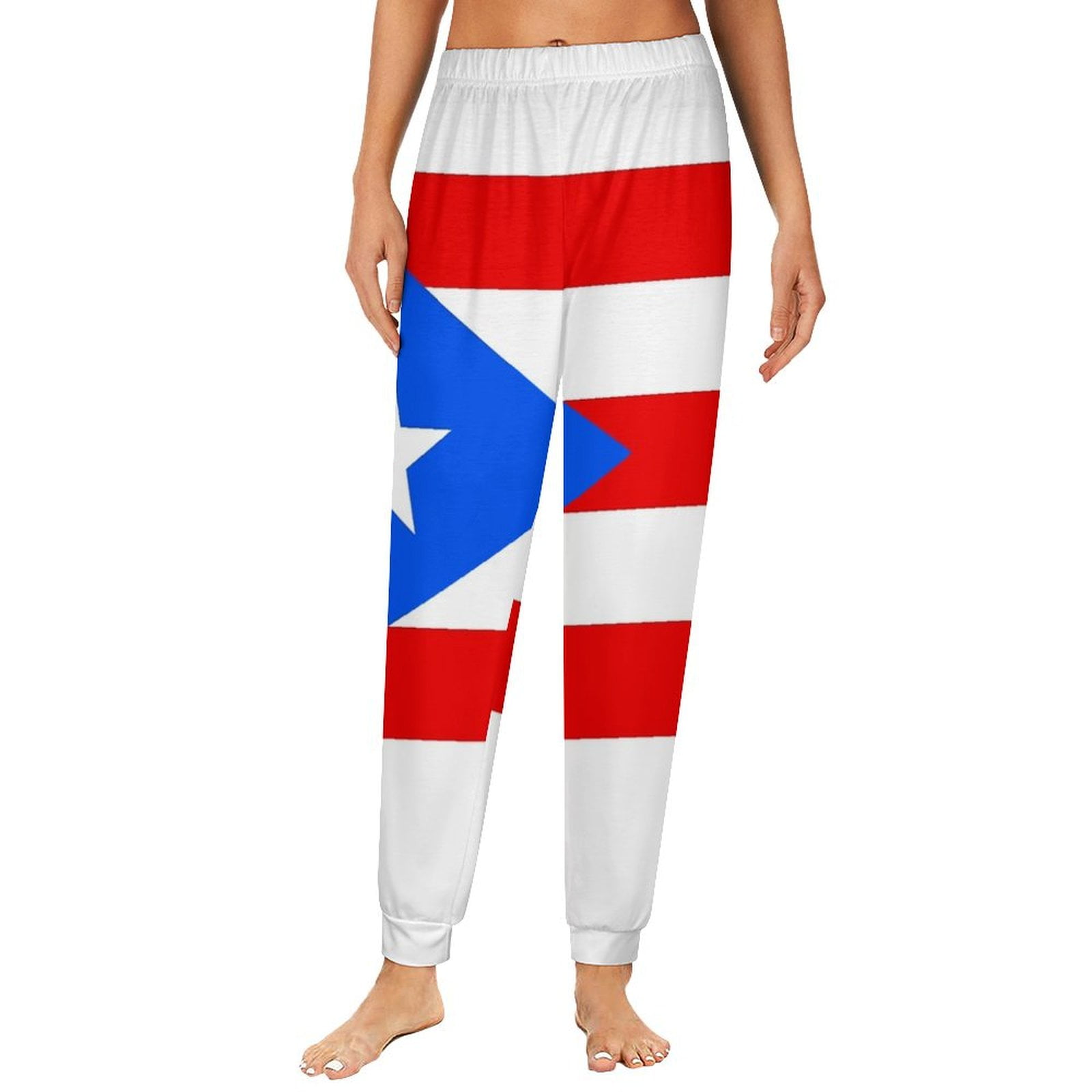 Puerto Rico Flag Stylish Women's Pajamas Yoga Pants Beach Sport Pants ...