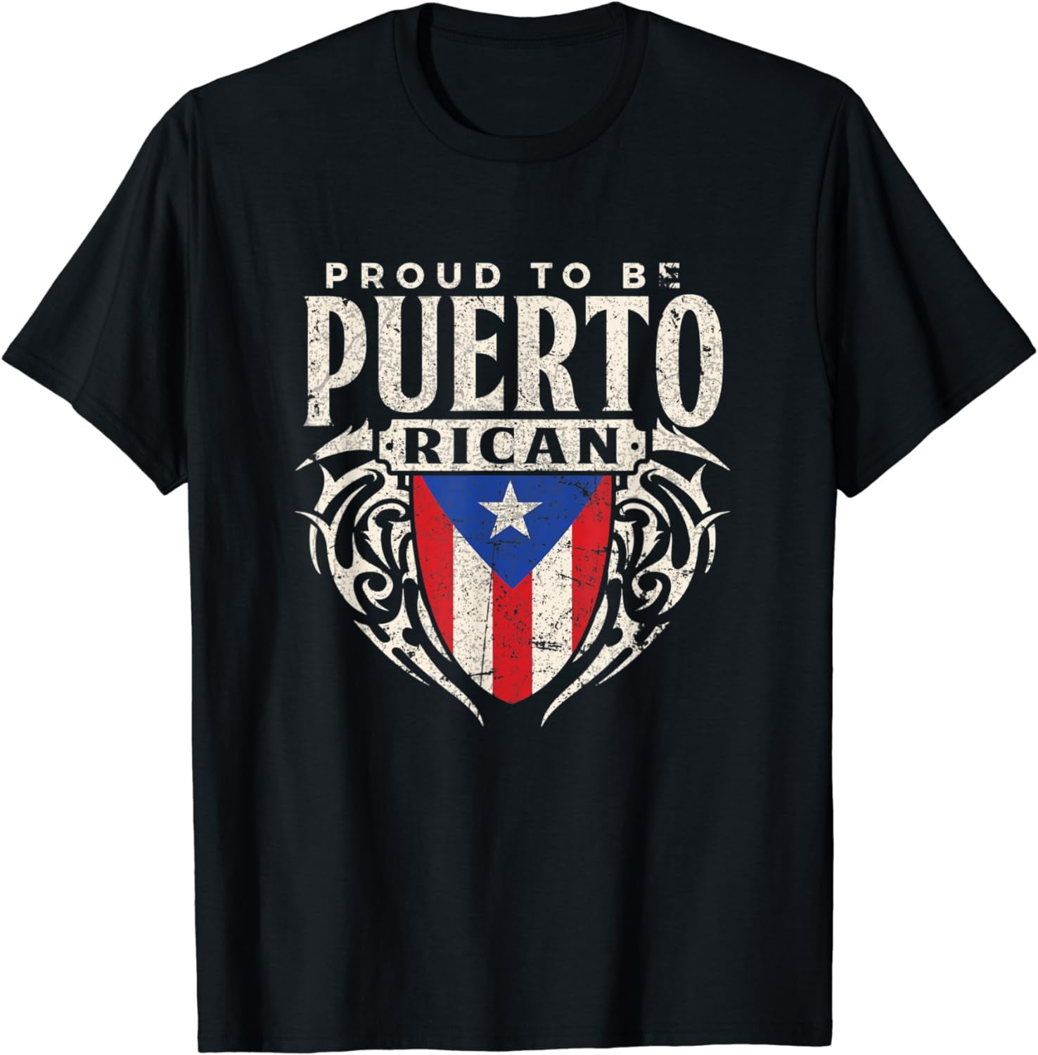 Puerto Rico Flag Tee Proud To Be Puerto Rican Souvenir Men T-Shirt ...