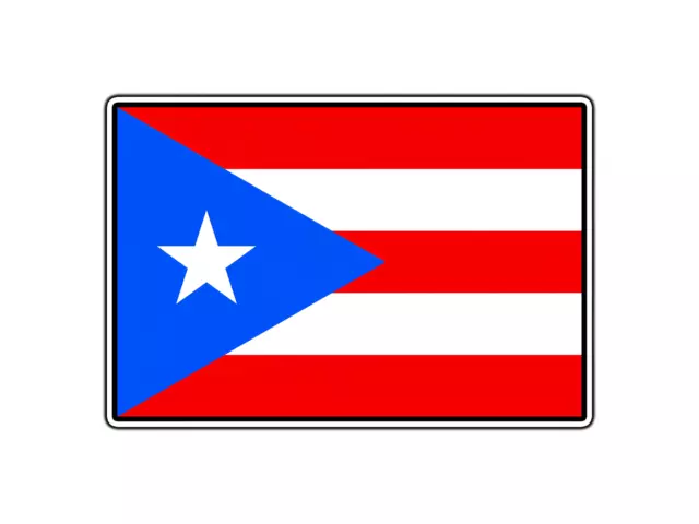 Puerto Rico Flag Waterproof Sticker Phone Decal Water Bottle Stickers ...