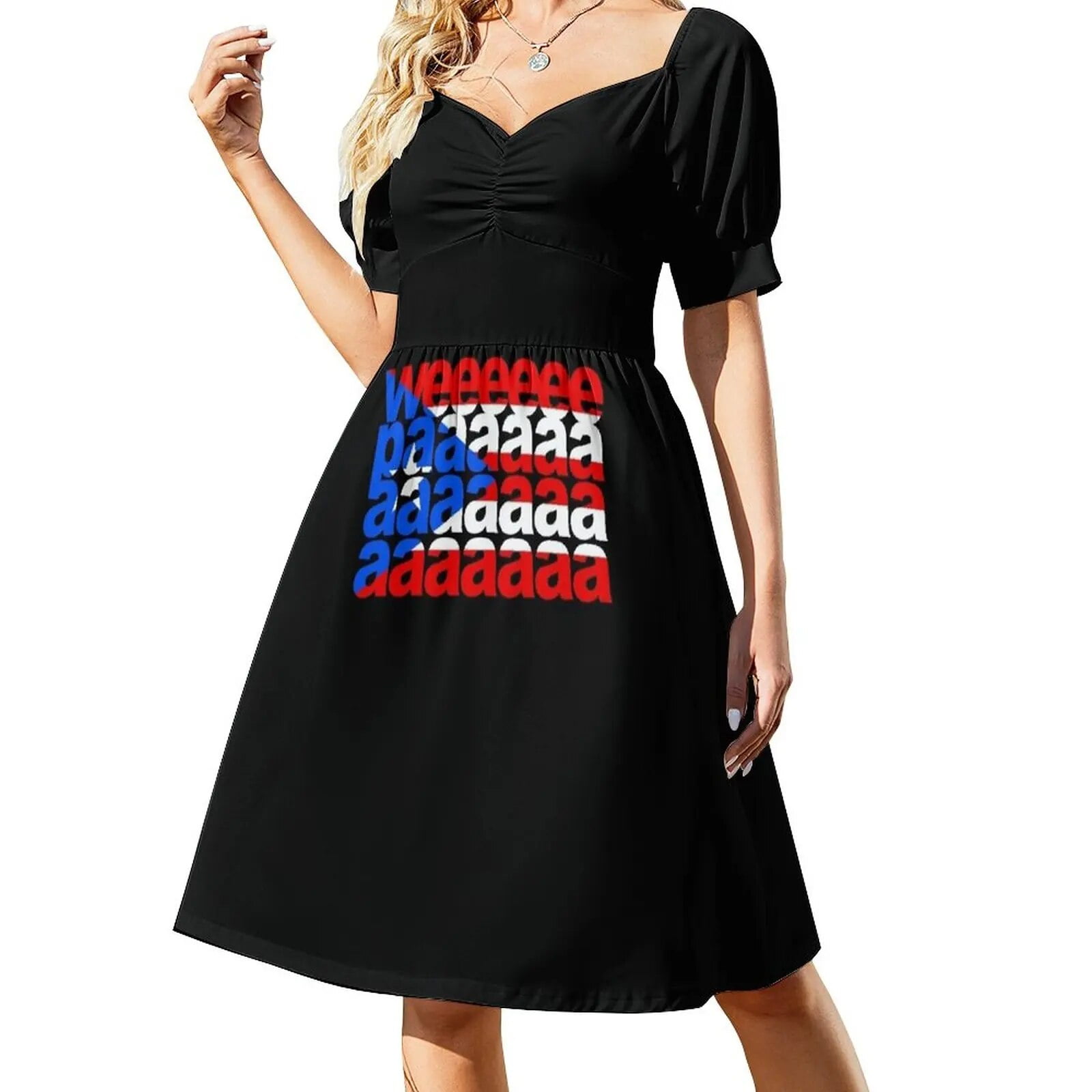 Puerto Rico Flag Wepa Puerto Rican Boricua Quote Dress prom clothes beach dress - Walmart.com