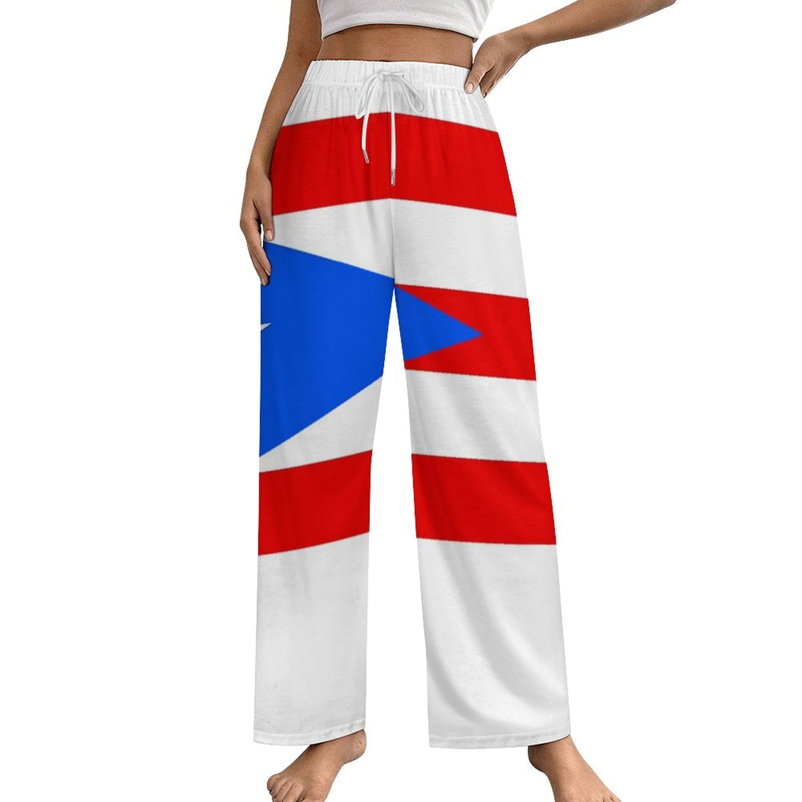 Puerto Rico Flag Women's Pajamas Pajama Pants Women's Sleepwear Lounge ...