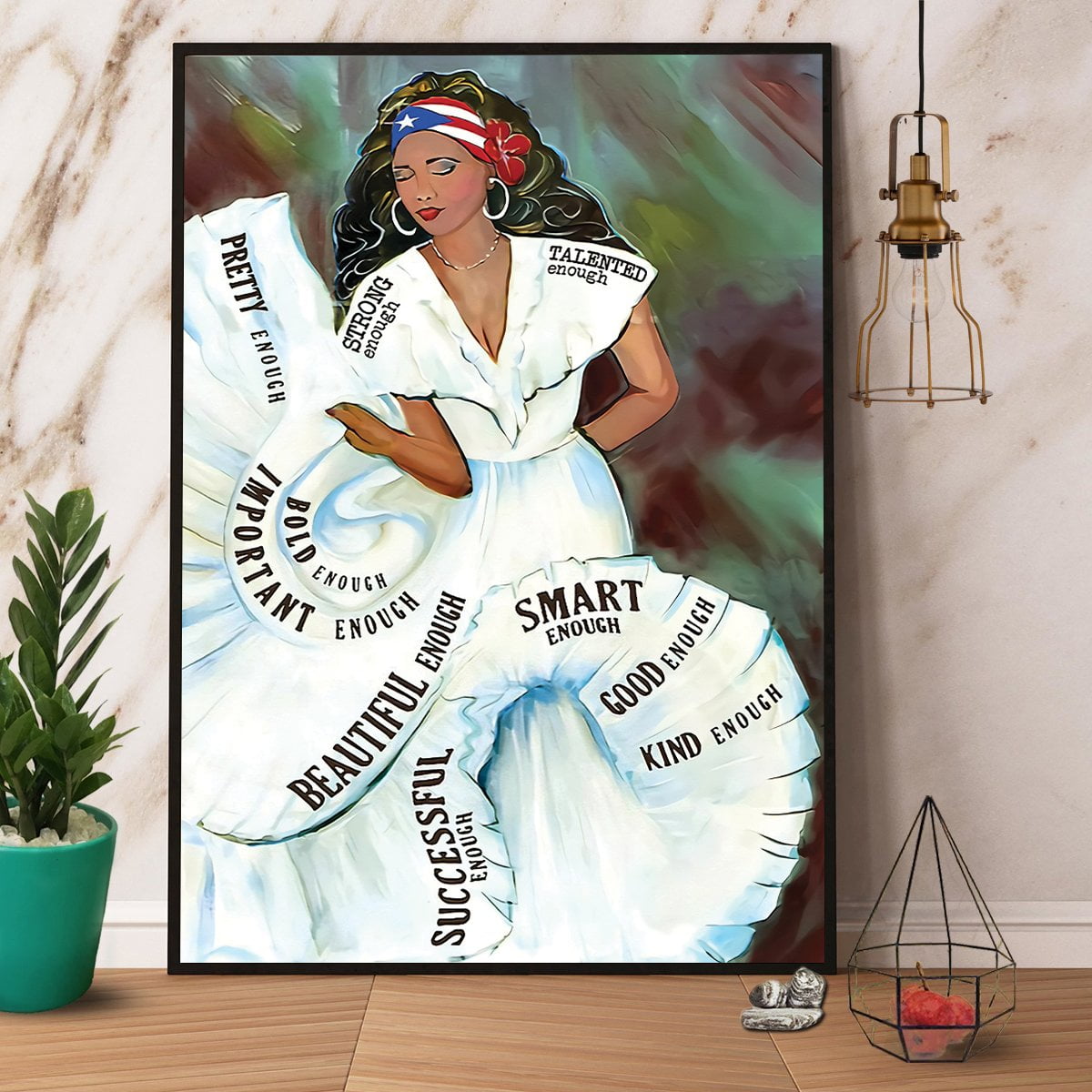 Puerto Rico Girl Bomba Dance Pretty Talented Beautiful Enough Poster No ...