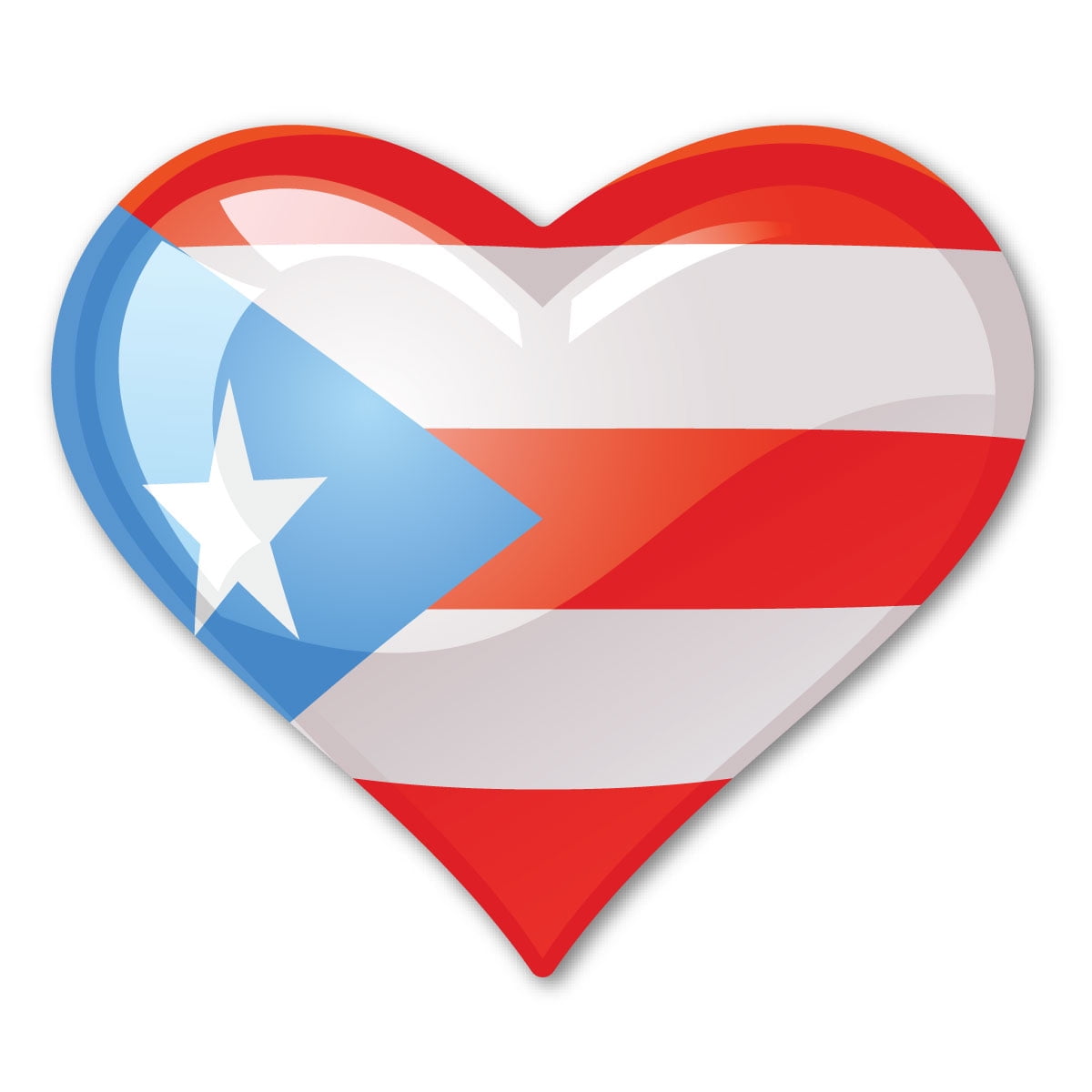 Puerto Rico Heart Magnet - Walmart.com