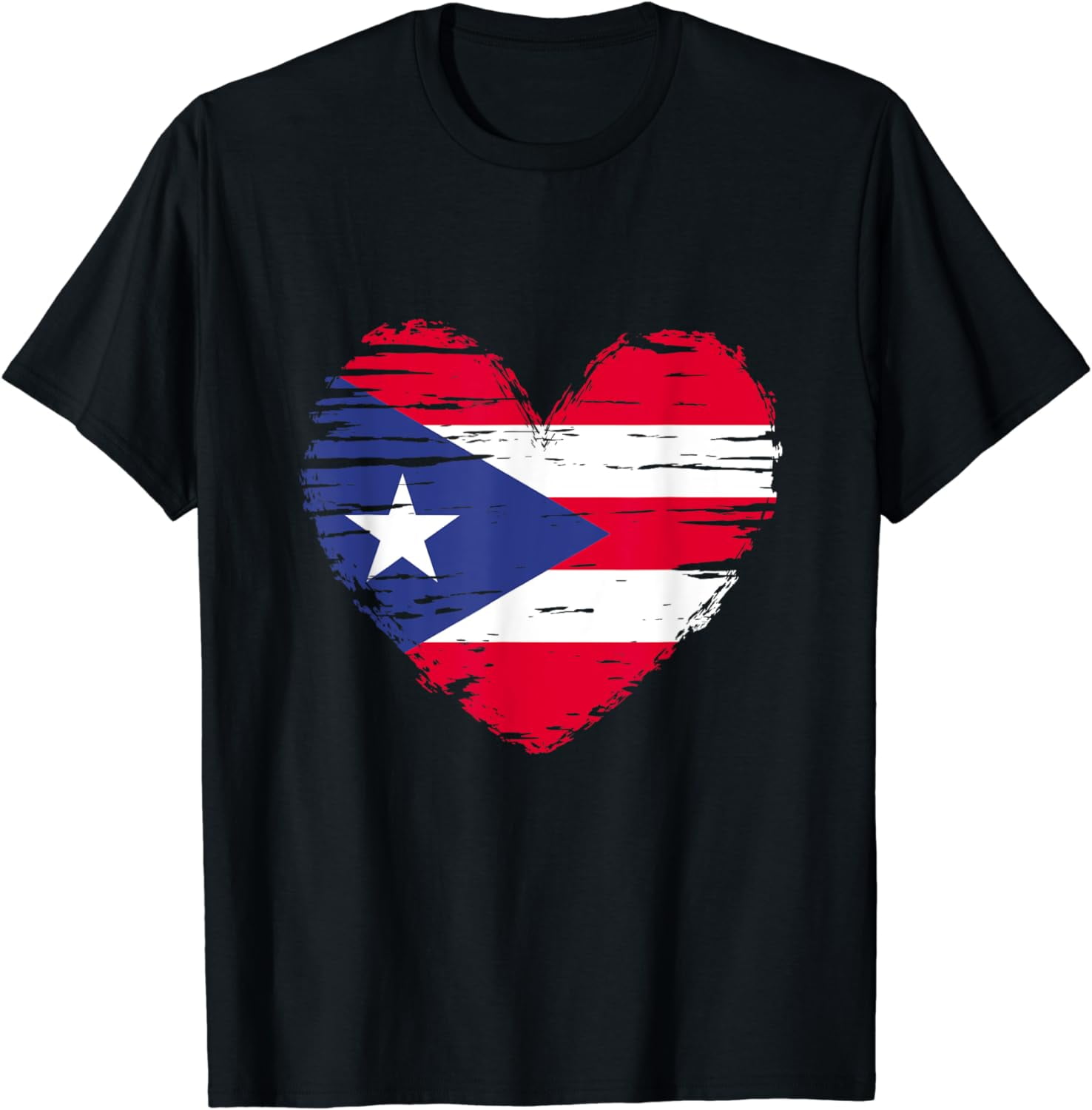Puerto Rico Heart Puerto Rico Flag Puerto Rico Pride T-Shirt - Walmart.com