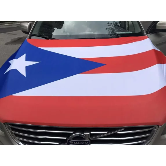 Puerto Rico Hood Cover Country Flags Hood Flags Universal Size 4ft x5 ...