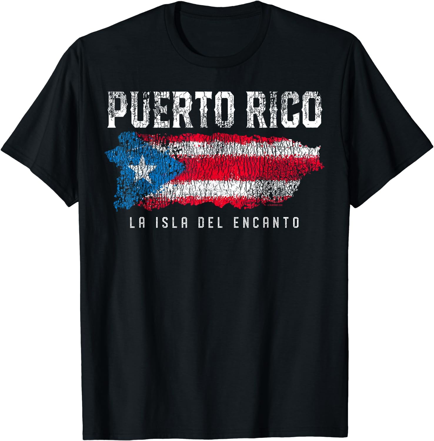 Puerto Rico - Island Flag T-Shirt Black 2X-Large - Walmart.com